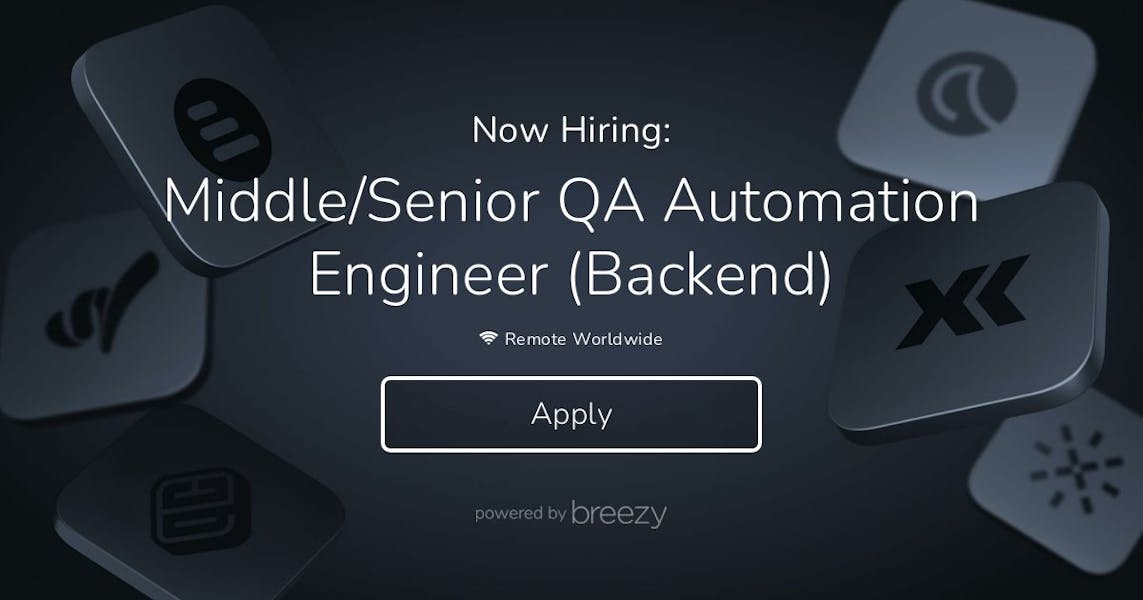 Middlesenior Qa Automation Engineer Backend At Quadcode