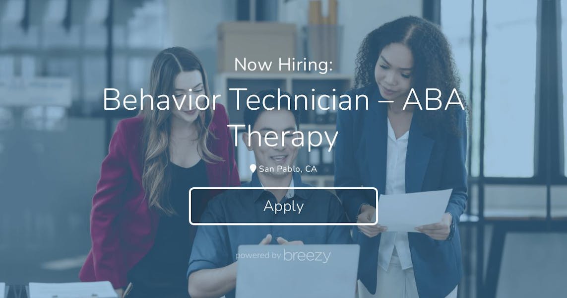 Behavior Technician (BT) – ABA Therapy at Behavior Treatment & Analysis
