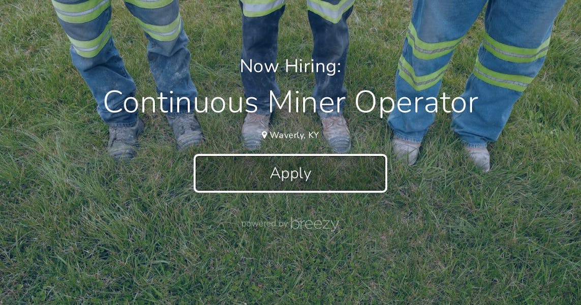 Continuous Miner Operator at River View Coal