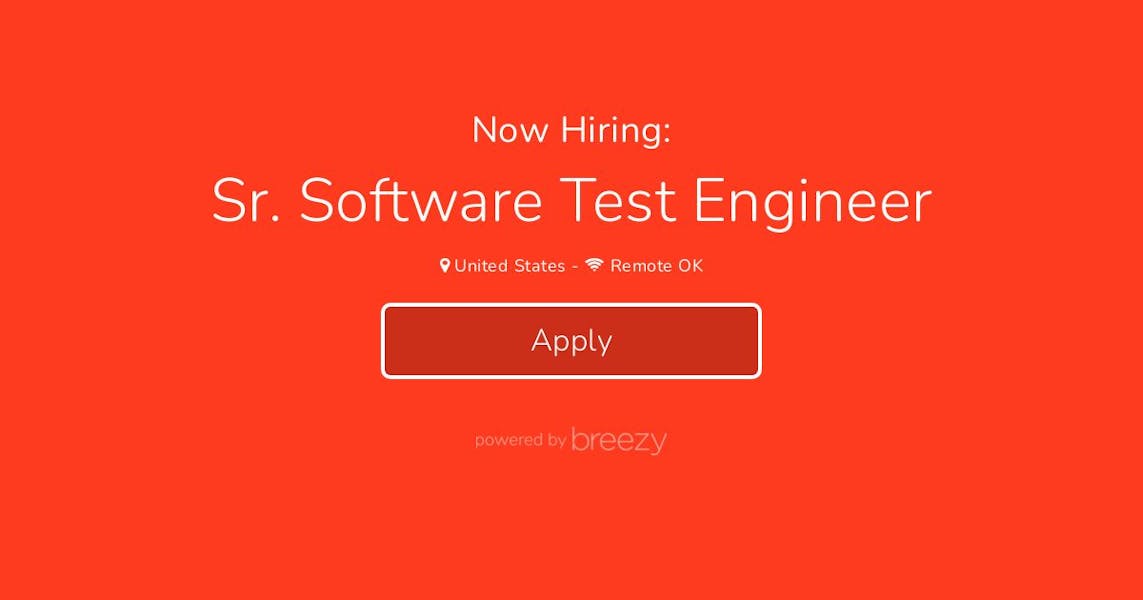 Sr Software Test Engineer At Reveleer