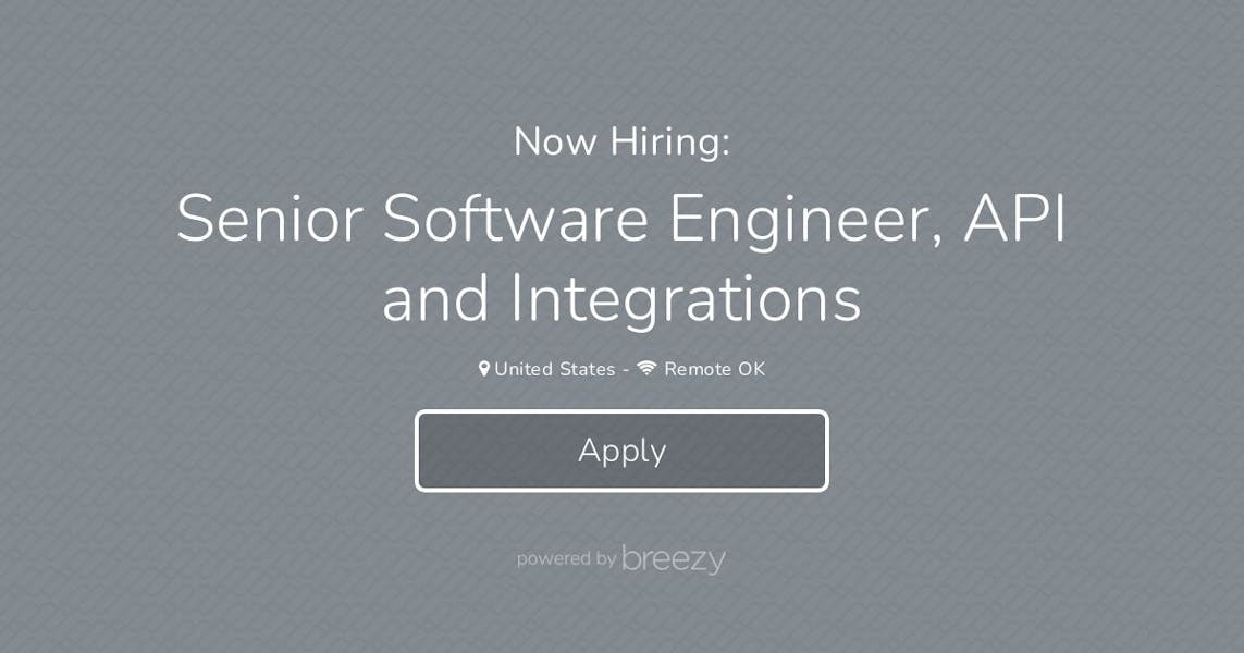 Senior Software Engineer Api And Integrations At Reveleer