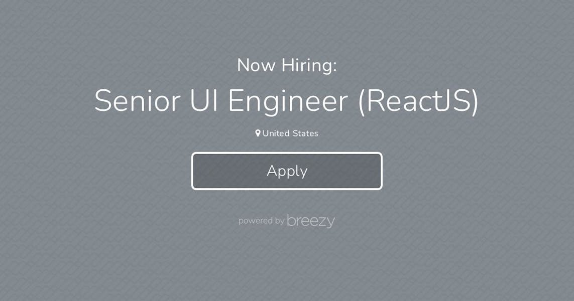 Senior Ui Engineer Reactjs At Reveleer