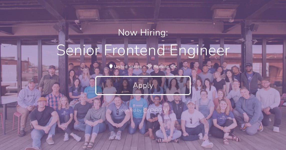 Senior Frontend Engineer At Fringe