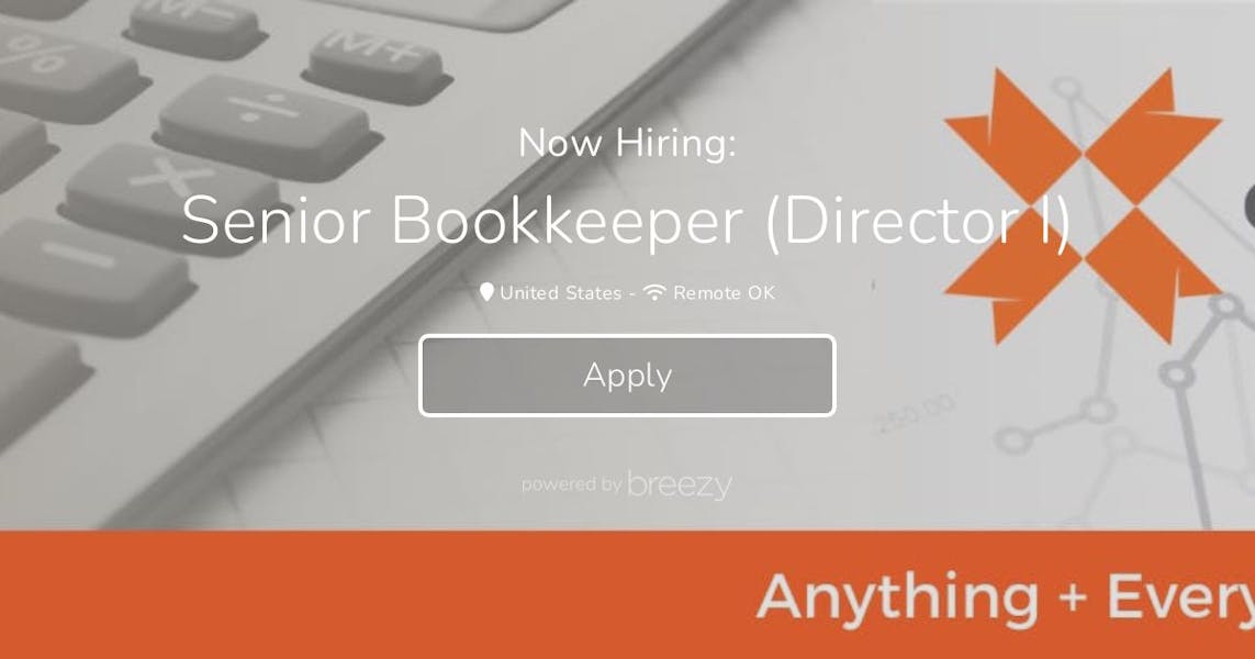 Senior Bookkeeper (Director I) at Out of the Box