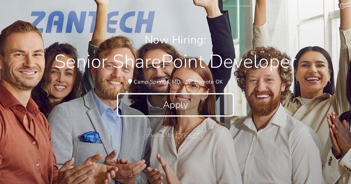 Senior SharePoint Developer at Zantech