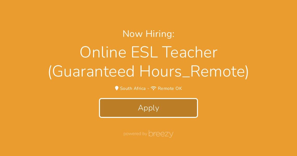 Online ESL Teacher (Guaranteed Hours_Remote) at The Faculty