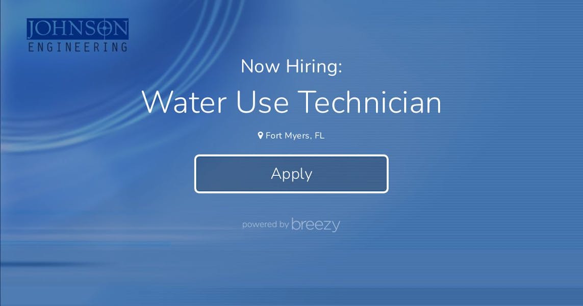 Water Use Technician at Johnson Engineering
