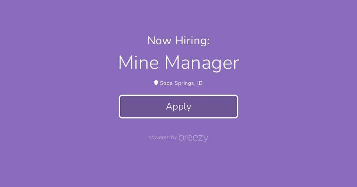 Mine Manager at Turner Mining Group