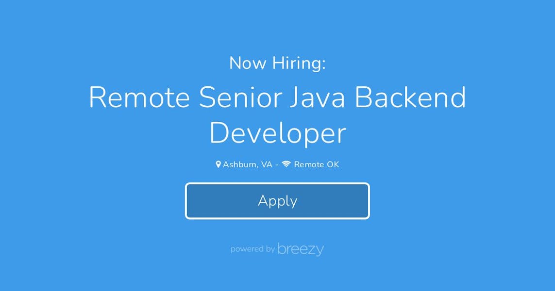 Remote Senior Java Backend Developer At Shuvel Digital