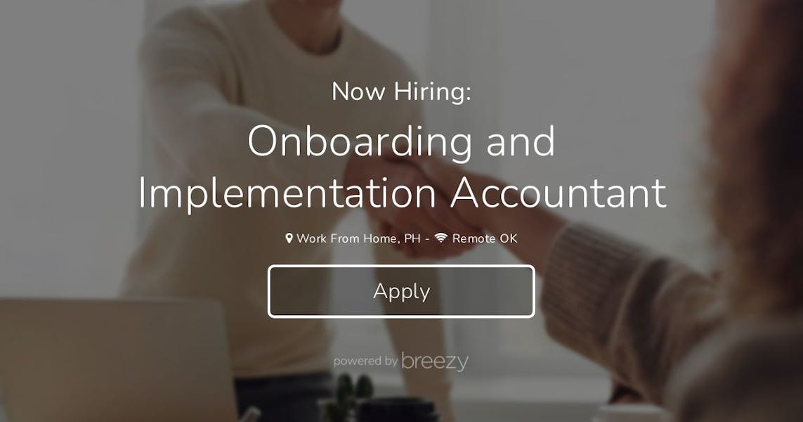 Onboarding and Implementation Accountant at VALUE Virtual Assistants
