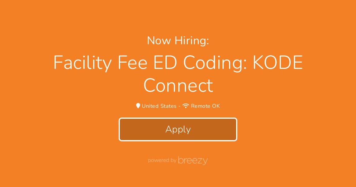 Facility Fee Ed Coding Kode Connect At Kode Health