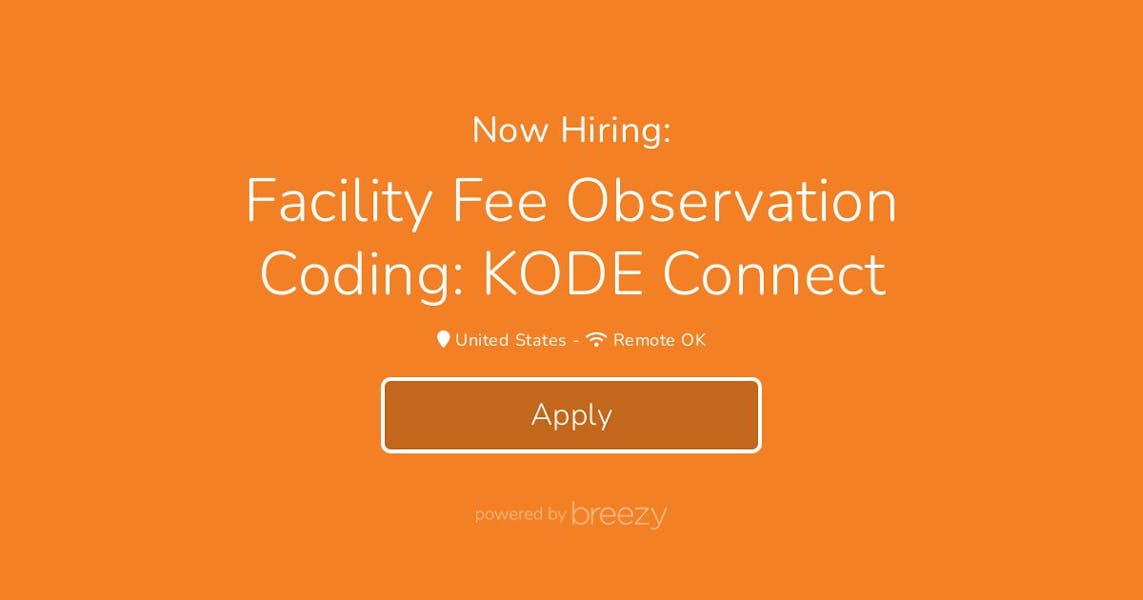 Facility Fee Observation Coding Kode Connect At Kode Health