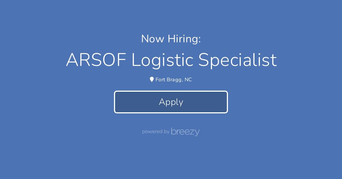 ARSOF Logistic Specialist at Seventh Dimension