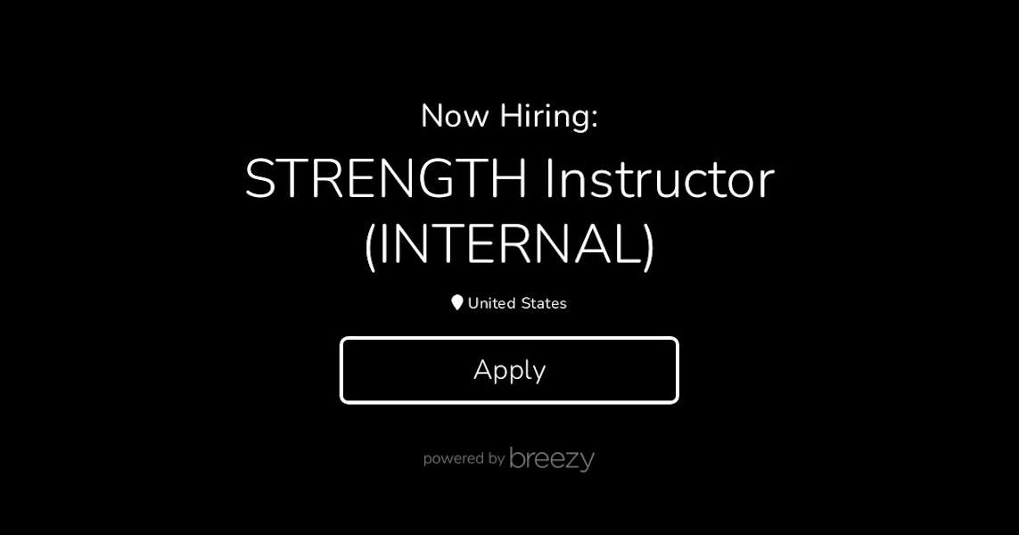 STRENGTH Instructor (INTERNAL) at B/SPOKE Studios