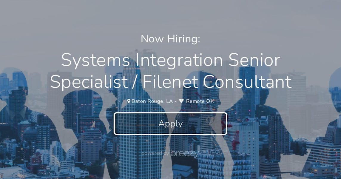 Systems Integration Senior Specialist / Filenet Consultant at DATAMAXIS