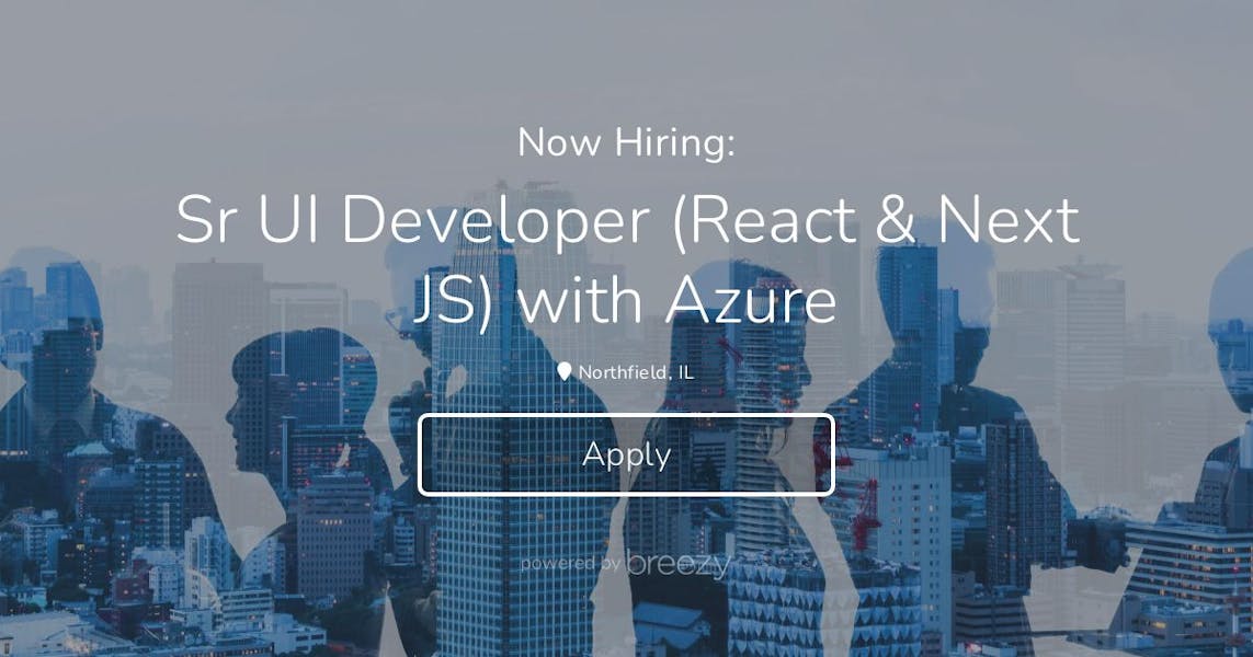 Sr UI Developer (React & Next JS) with Azure at DATAMAXIS