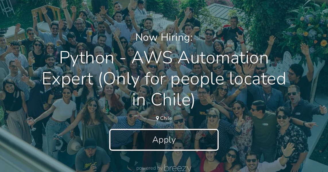 Python Aws Automation Expert Only For People Located In Chile At