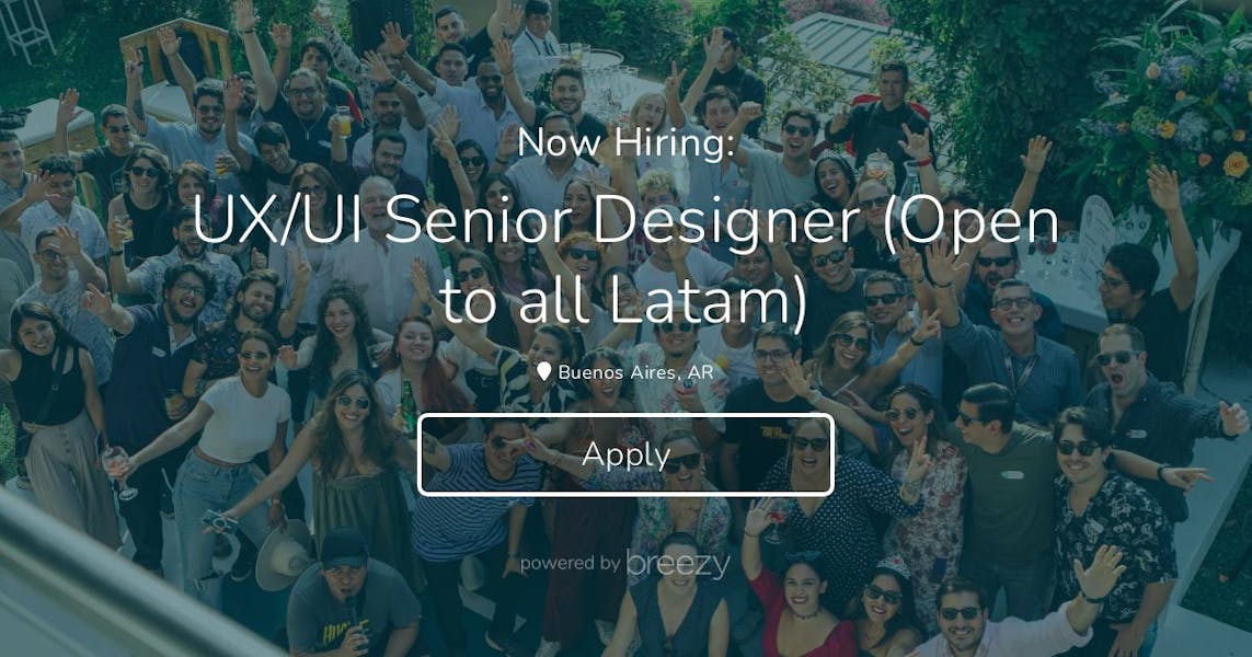 Uxui Senior Designer Open To All Latam At Tekton Labs