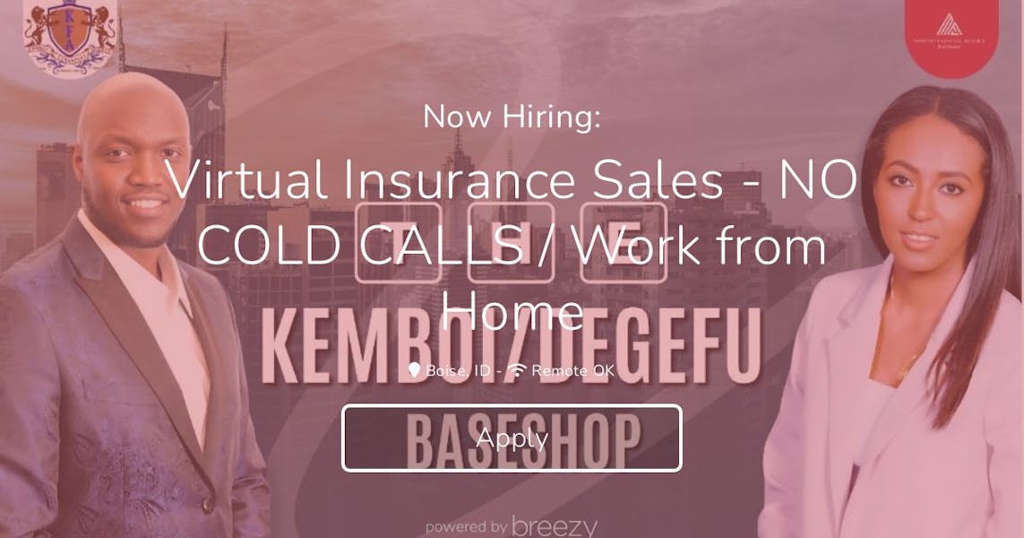 Virtual Insurance Sales - NO COLD CALLS / Work from Home at Meron ...