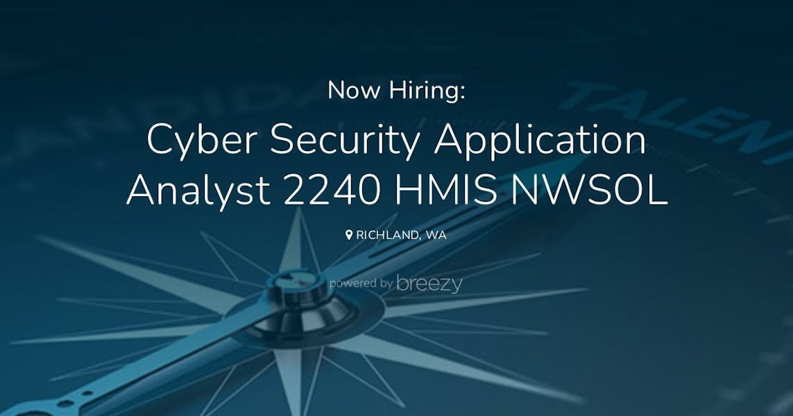 Cyber Security Application Analyst 2240 Hmis Nwsol At North Wind Group
