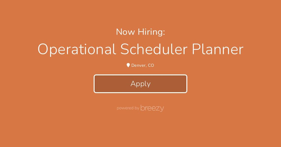 Operational Scheduler Planner at ESS Metron