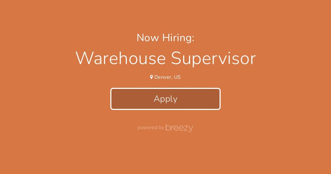 Warehouse Supervisor at ESS Metron