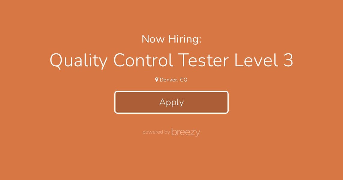 Quality Control Tester Level 3 at ESS Metron