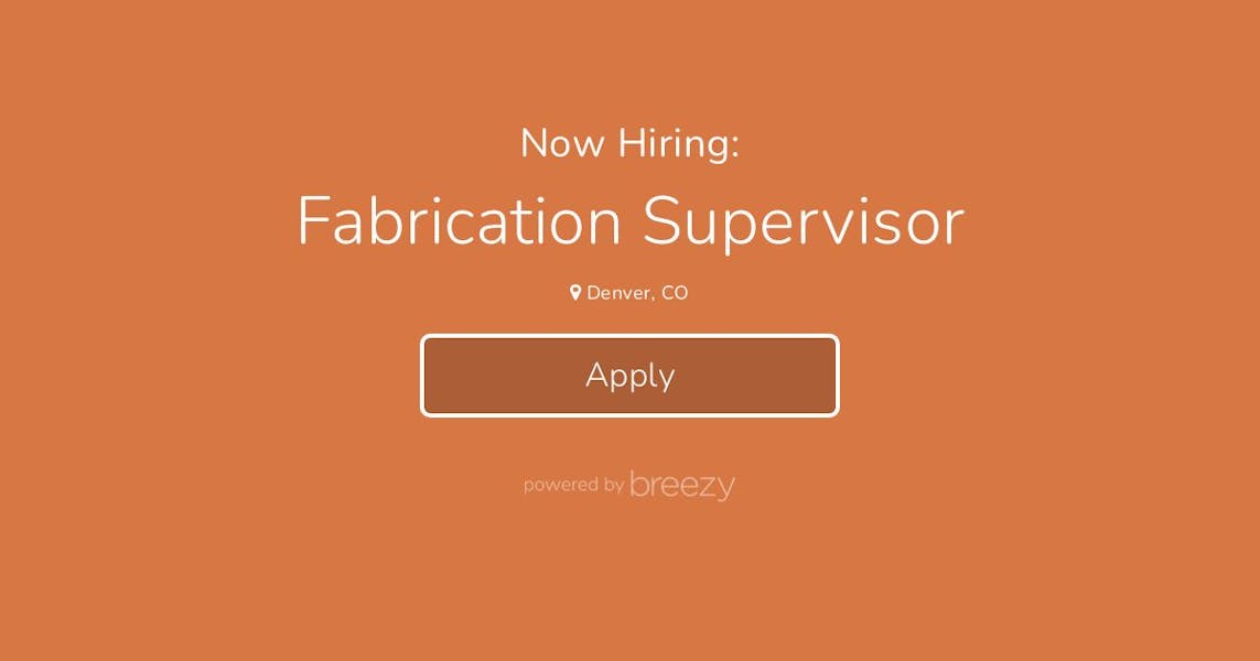 Fabrication Supervisor at ESS Metron
