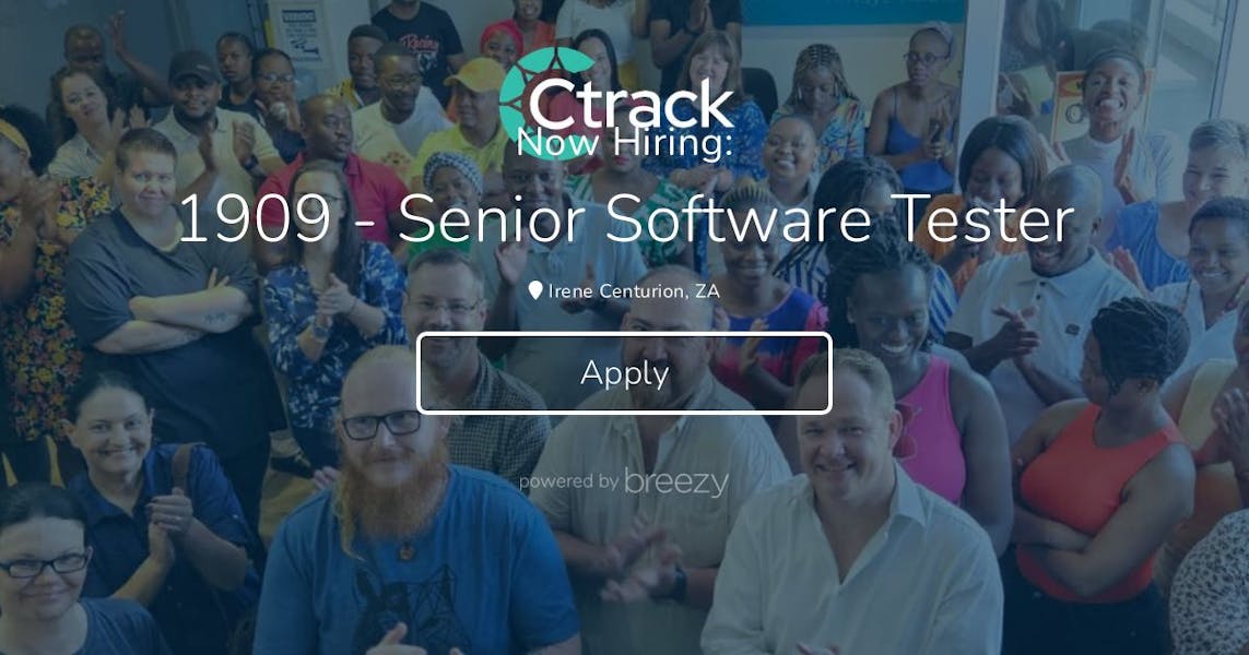 1909 - Senior Software Tester at Ctrack