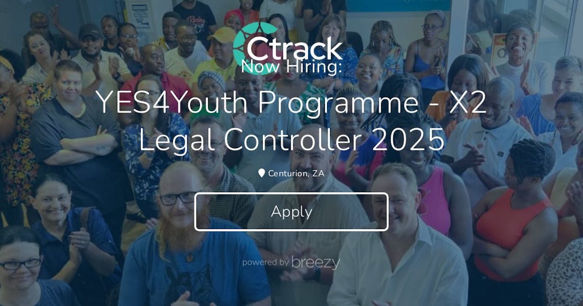 YES4Youth Programme - X2 Legal Controller 2025 at Ctrack