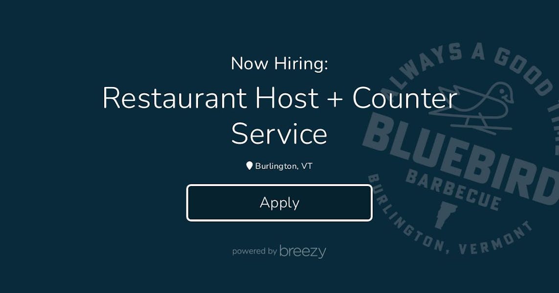 Restaurant Host + Counter Service at Bluebird Barbecue