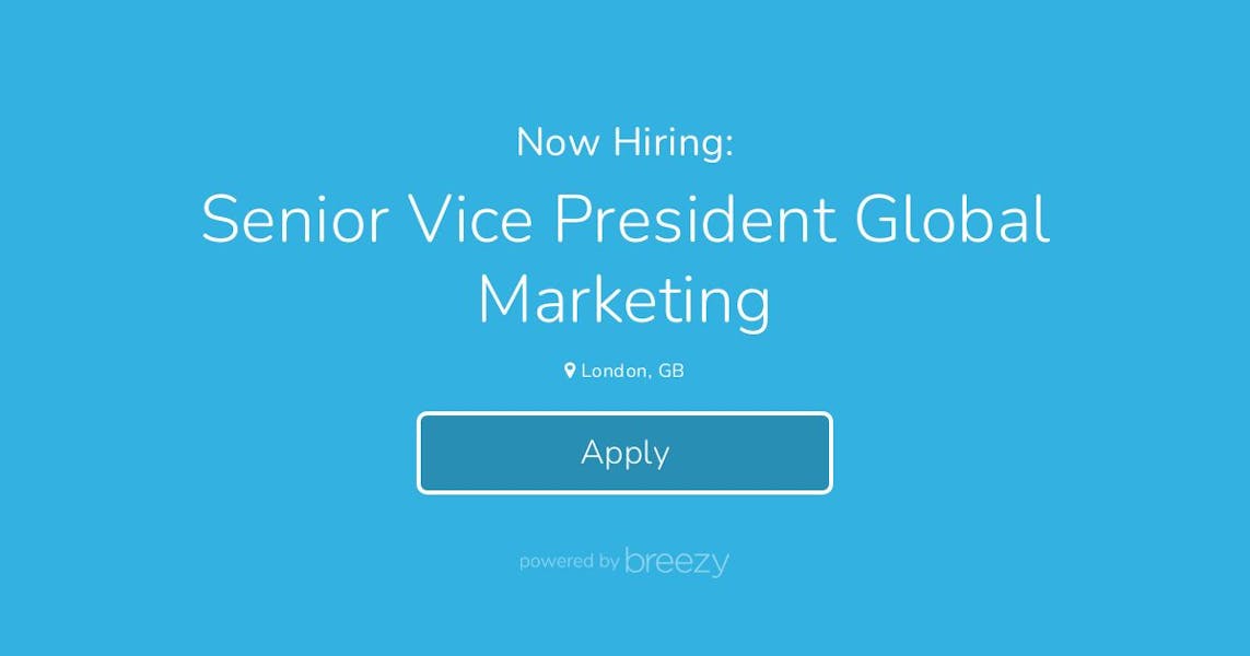 Senior Vice President Global Marketing At Redcloud Technologies