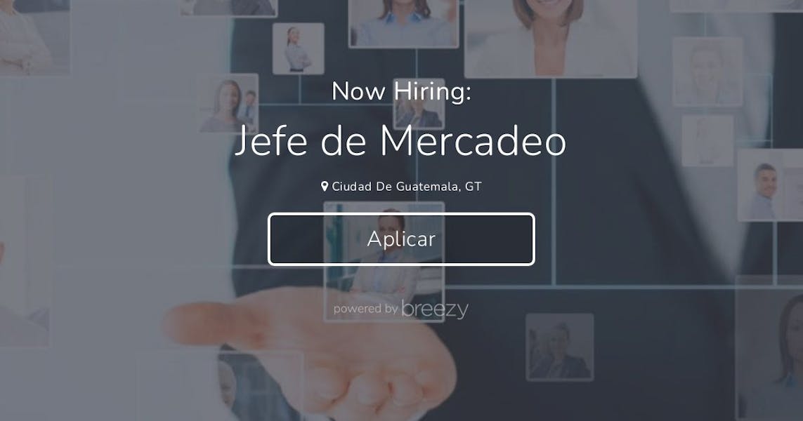 Jefe de Mercadeo at ORANGE TALENT GROUP