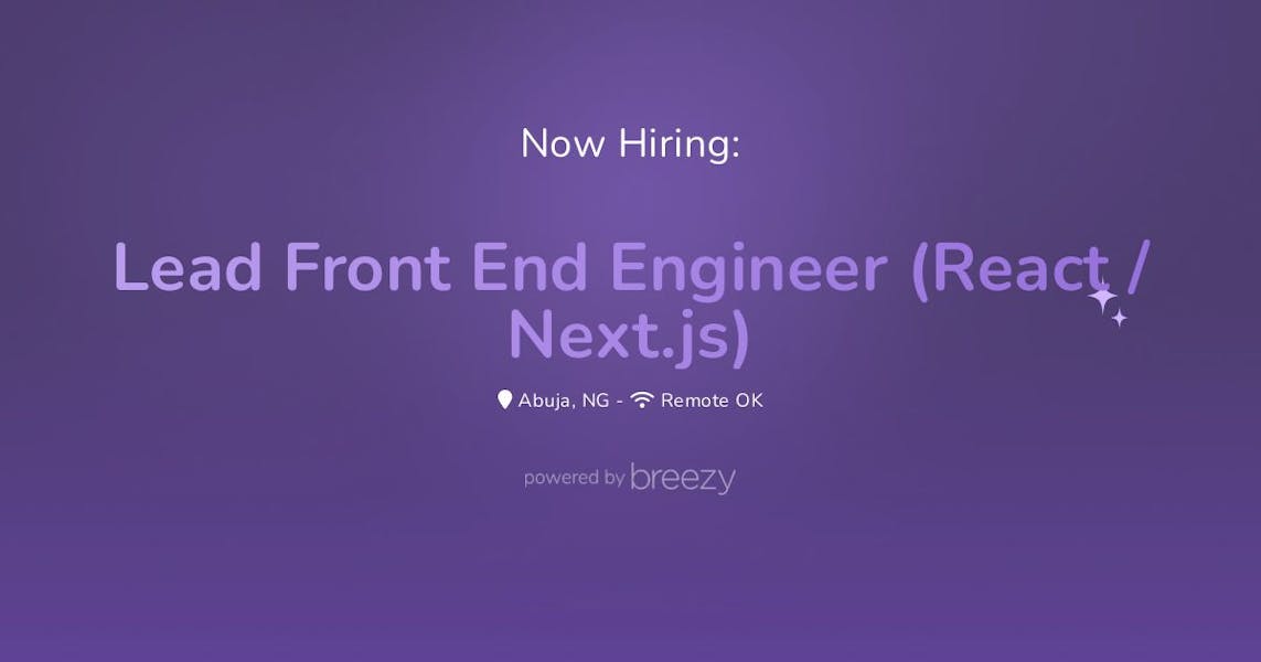 Lead Front End Engineer (React / Next.js) at Search Atlas