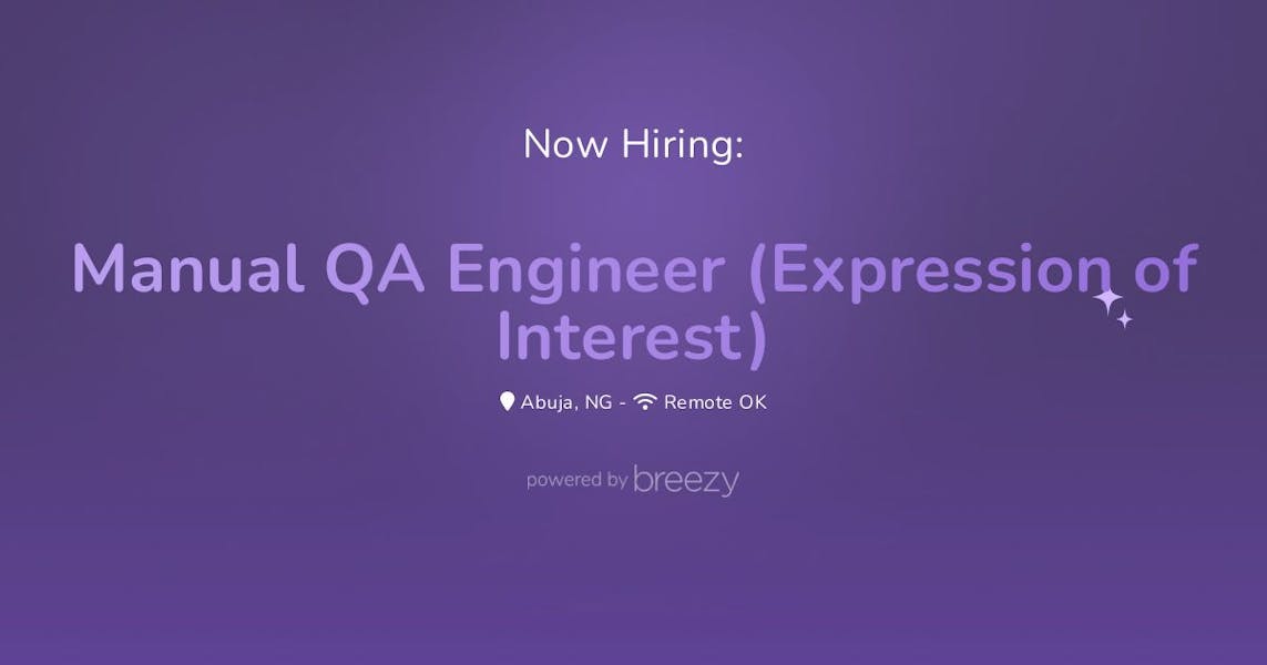 Manual Qa Engineer Expression Of Interest At Search Atlas