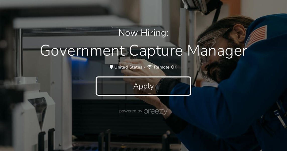 Government Capture Manager at Solugen