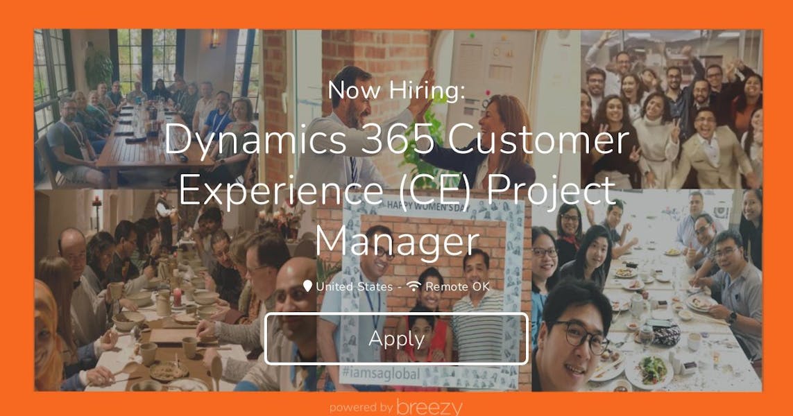 Dynamics 365 Customer Experience (CE) Project Manager at sa.global