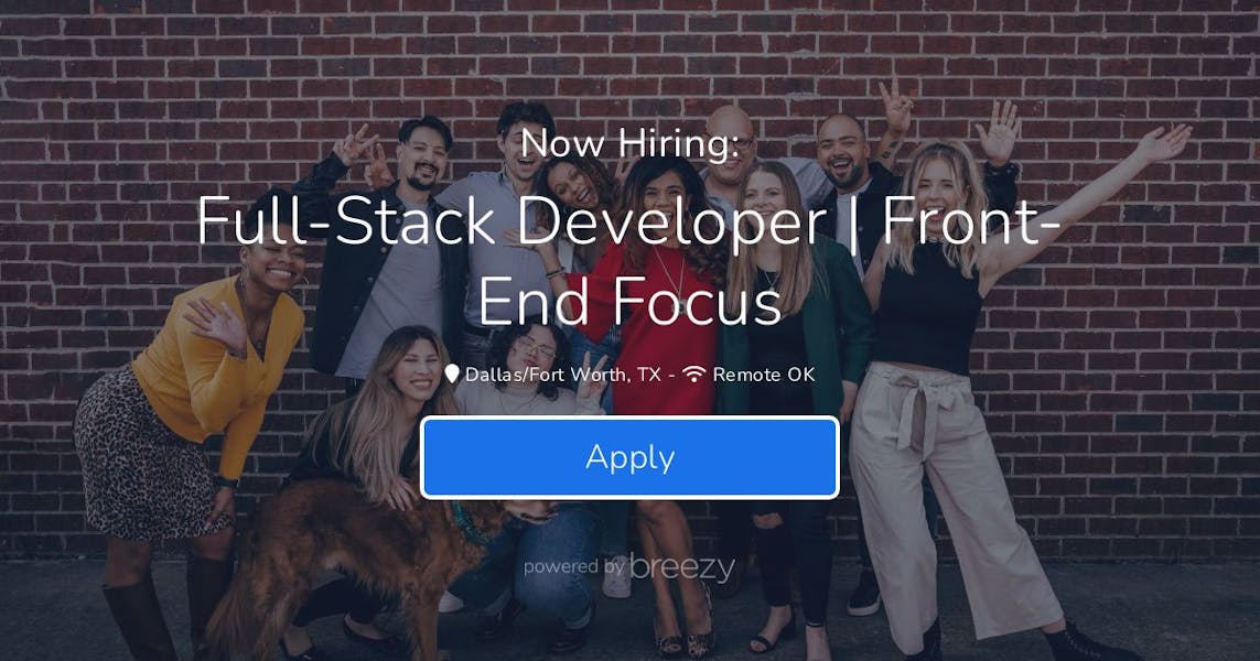 Full Stack Developer Front End Focus At Smart City Locating