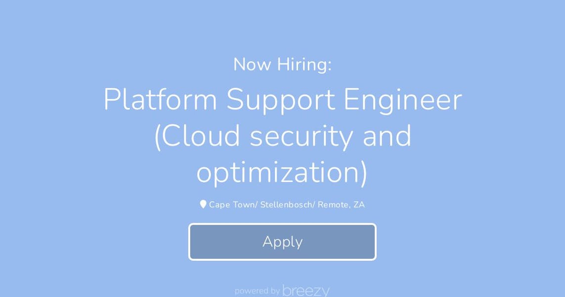 Platform Support Engineer (Cloud security and optimization) at Cyberlogic