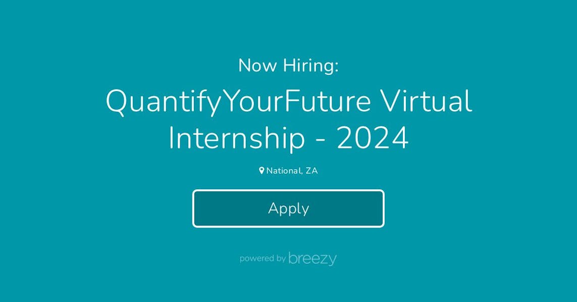 Quantifyyourfuture Virtual Internship 2024 At Quantifyyourfuture