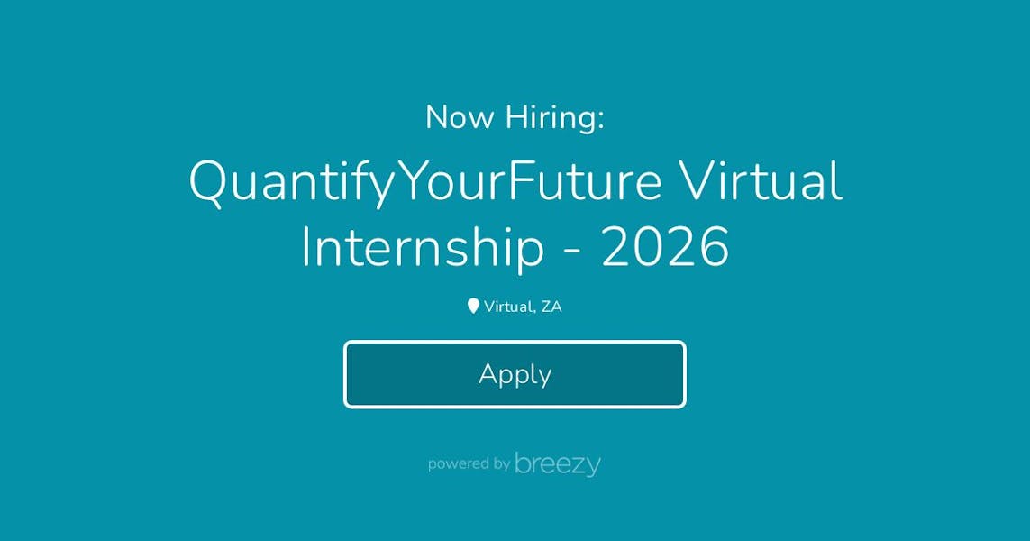 QuantifyYourFuture Virtual Internship - 2026 at QuantifyYourFuture