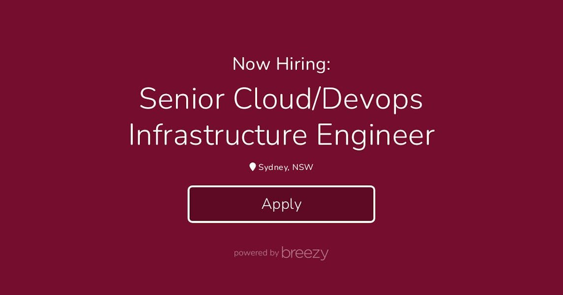 Senior Clouddevops Infrastructure Engineer At Big Red Group