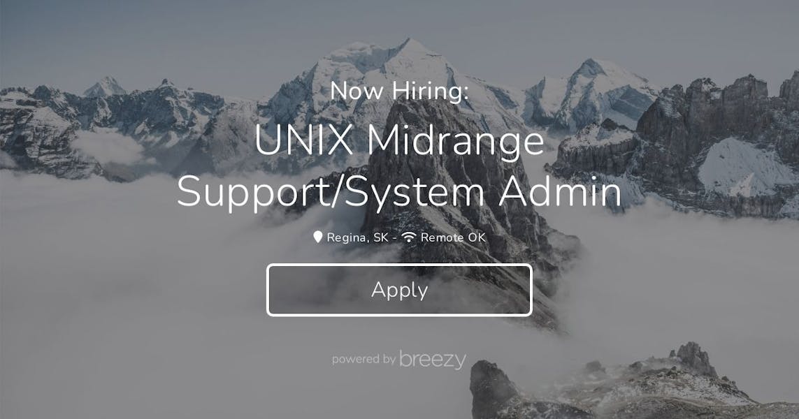 UNIX Midrange Support/System Admin at Charter Telecom