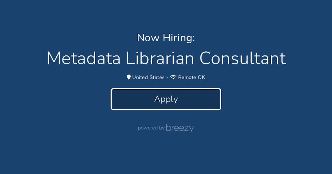 Metadata Librarian Consultant at Terrestris Global Solutions