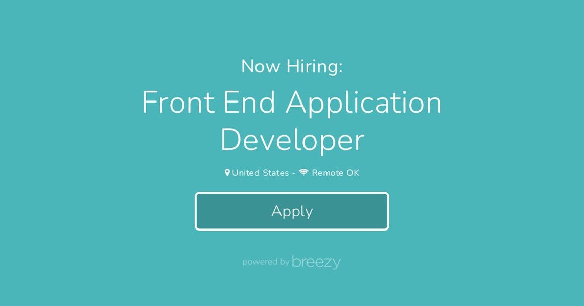 Front End Application Developer At Information Technology Strategies