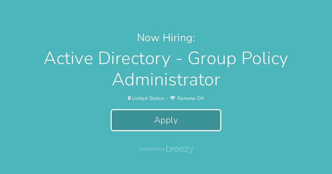 Active Directory Group Policy Administrator At Information Technology Strategies
