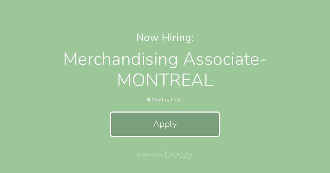 Merchandising Associate- MONTREAL at Brand Momentum
