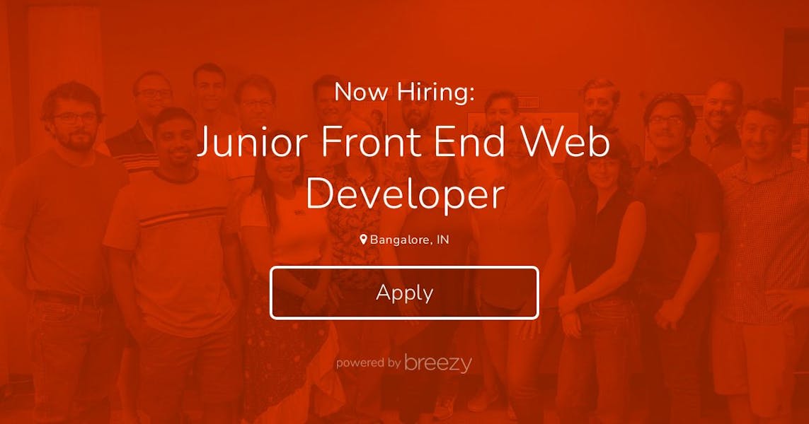 Junior Front End Web Developer at 75F APAC