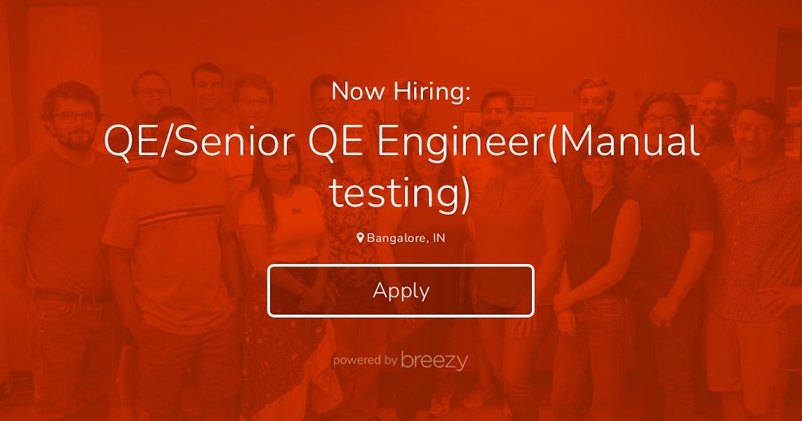 QE/Senior QE Engineer(Manual testing) at 75F APAC