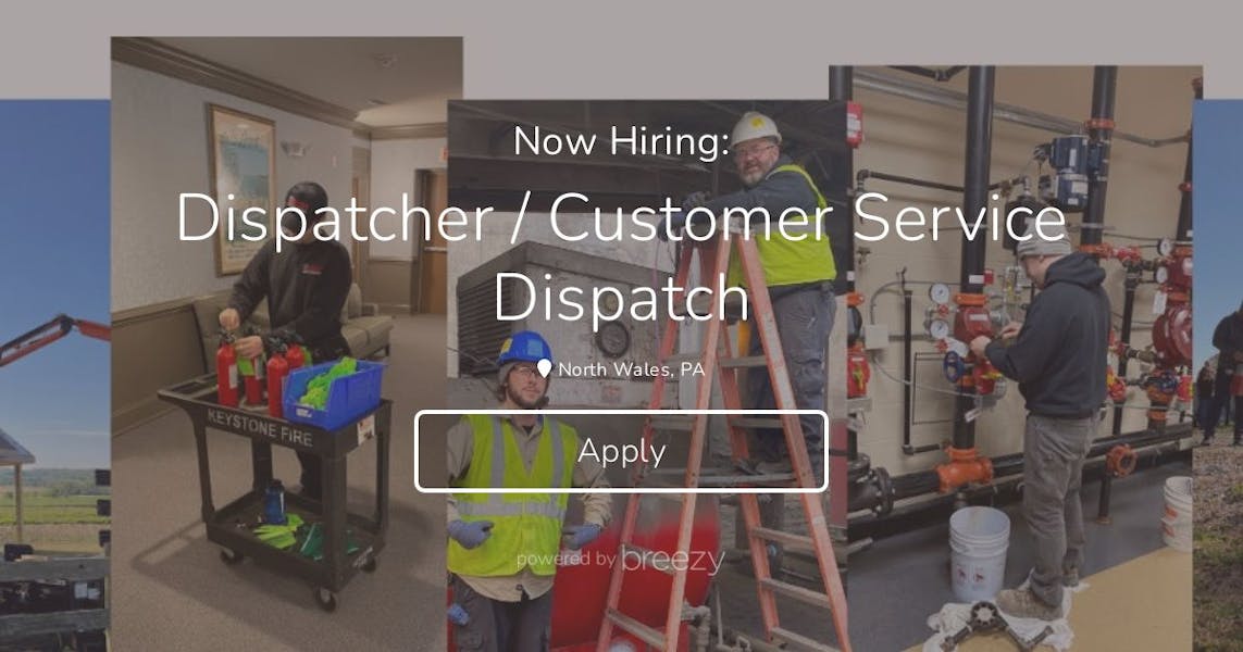 Dispatcher / Customer Service Dispatch at Keystone Fire and Security